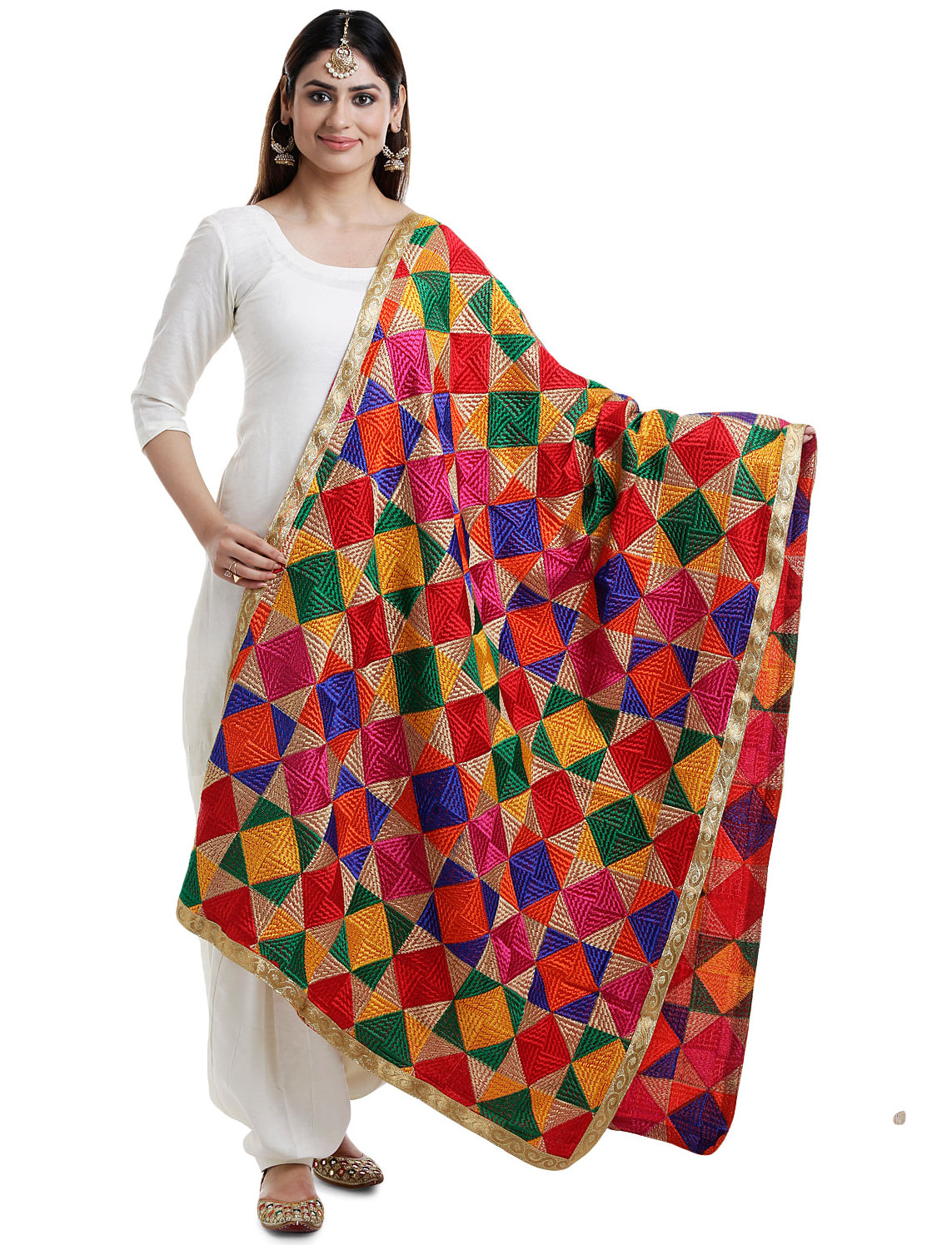 Indian Phulkari - Multicolour - IndiFeels Australia